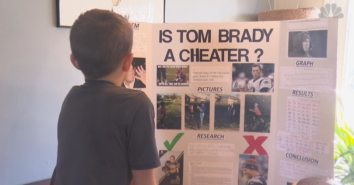 Boy creates Patriots 'Deflategate' science project
