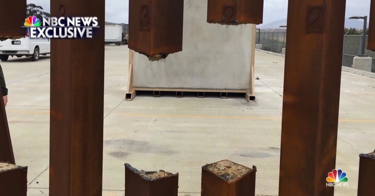 Test of steel prototype for border wall showed it could be sawed through