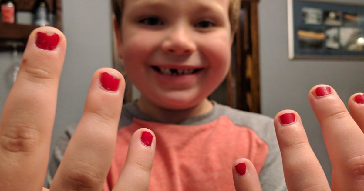 Dad of viral tweet about son’s nail polish speaks out