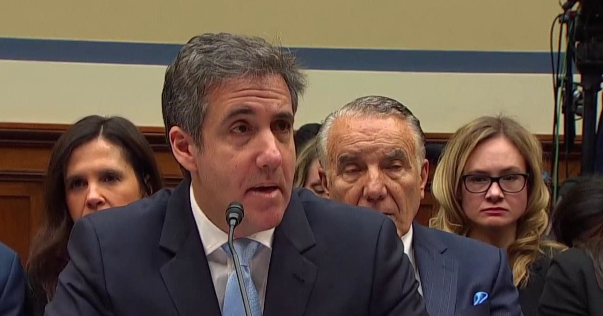 Watch Michael Cohen's opening statement before Congress