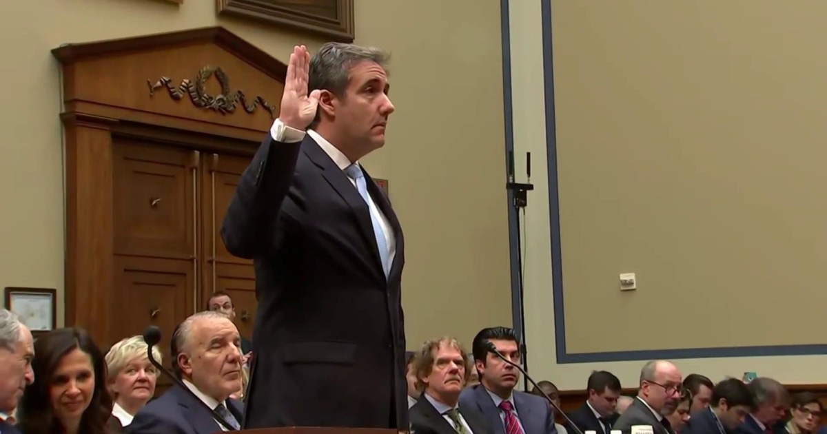 Michael Cohen testifies before Congress, calls Trump ‘racist’ and ‘con man’