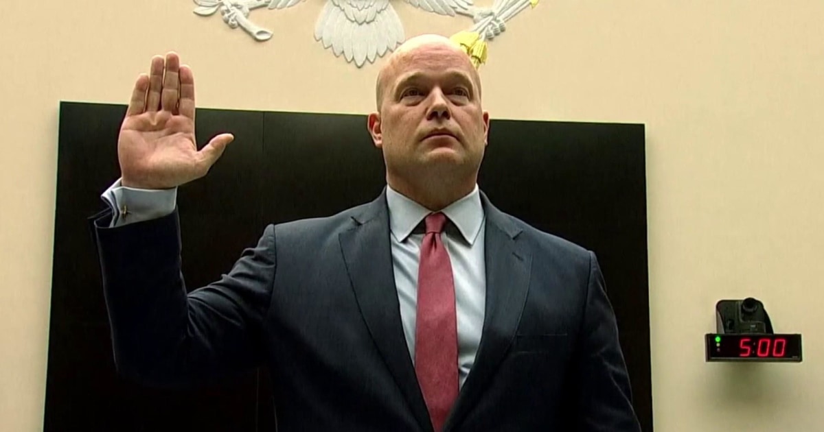 Acting AG Whitaker tells Congress he did not interfere with Mueller probe