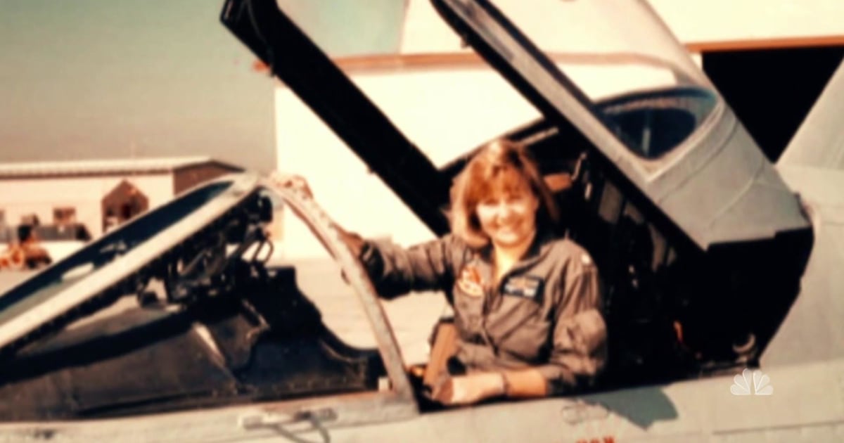 Pioneering Navy aviator given historic final salute with all-female flyover
