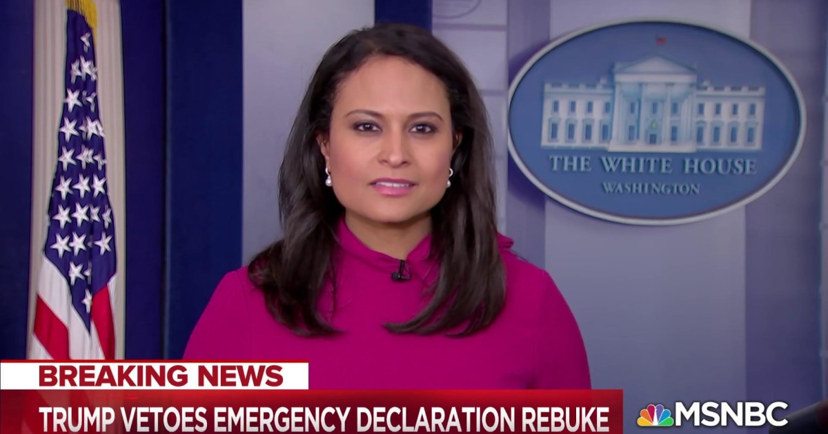 Trump vetoes effort to stop his national emergency