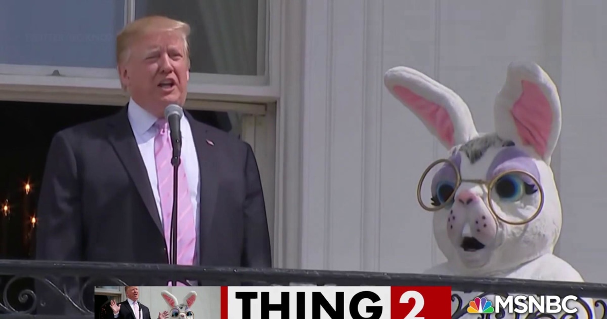 Can Donald Trump deliver a normal speech to kick off the Easter Egg Roll?