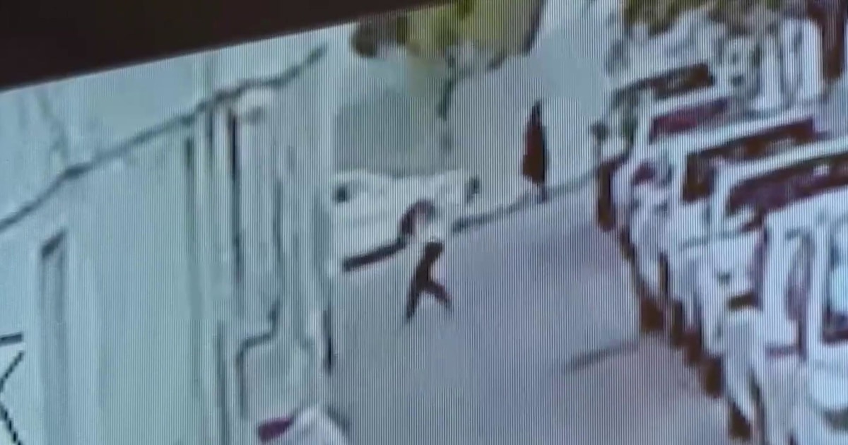 Dramatic video shows man rushing to save toddler falling from 5th floor ...