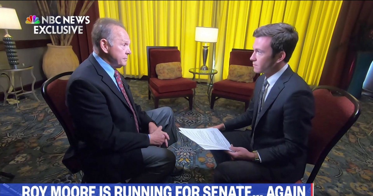 Roy Moore announces he's running for Senate in 2020