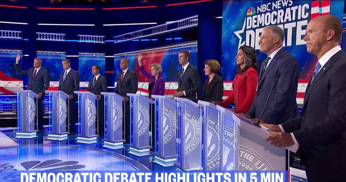 Watch the best moments from both Democratic presidential debate nights