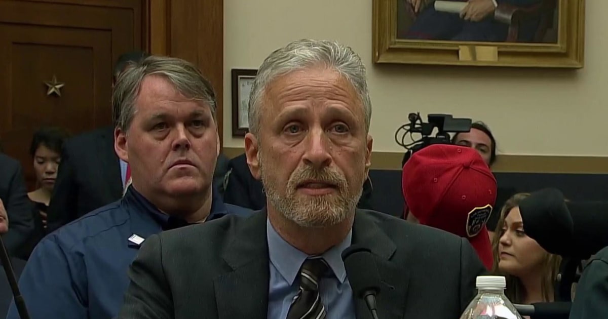 Jon Stewart joins 9/11 first responders, family members on Capitol Hill ...