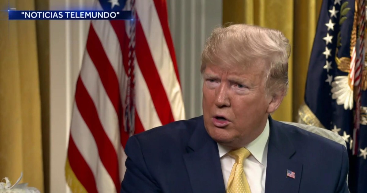 Trump talks immigration rhetoric in Telemundo interview