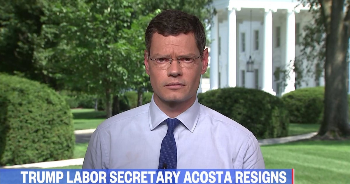 Secretary of Labor Alexander Acosta resigns