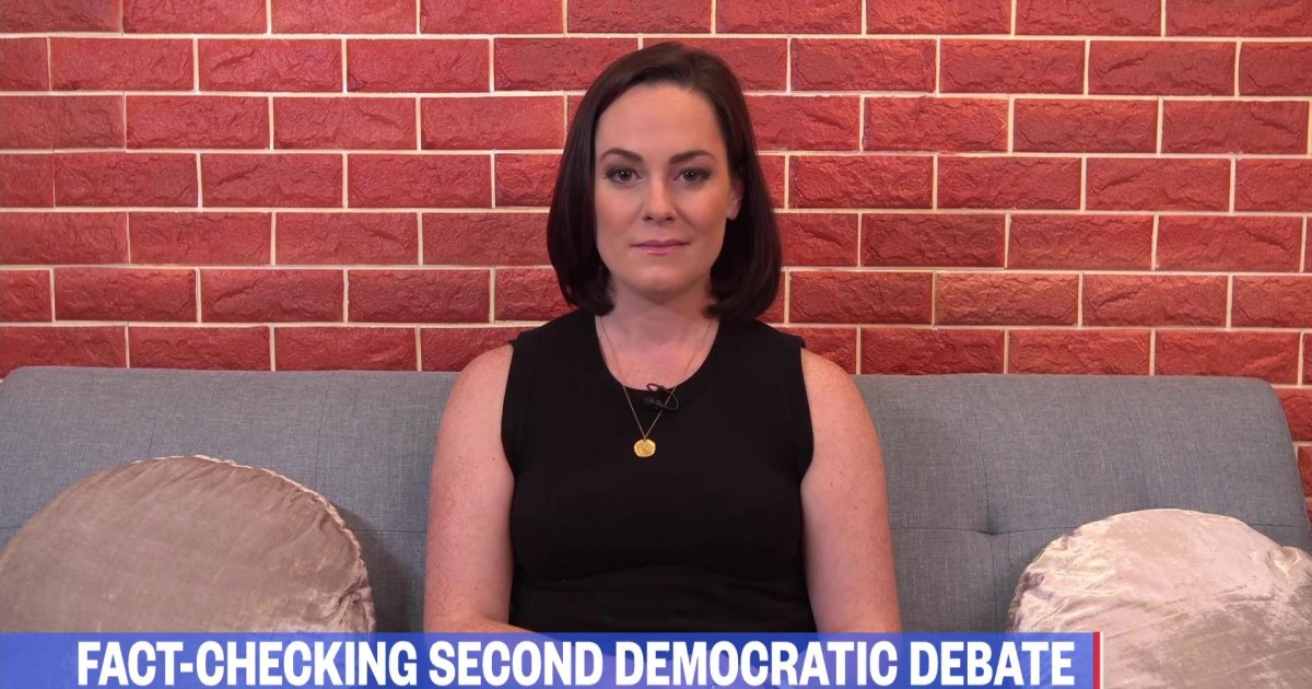 Fact-checking the 2nd Democratic presidential debate