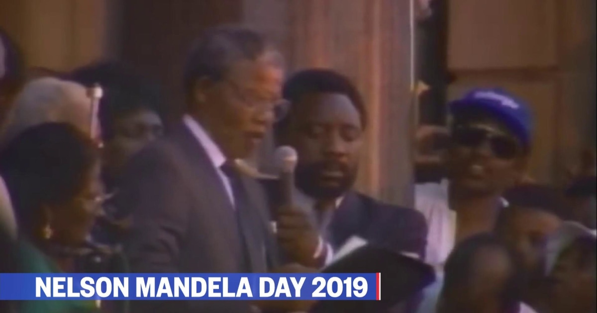 Watch archive footage of Nelson Mandela’s release