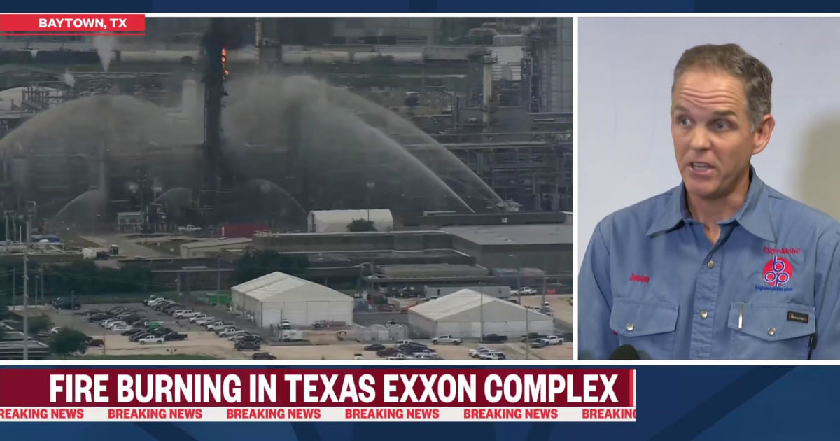 Texas Exxon complex goes up in flames