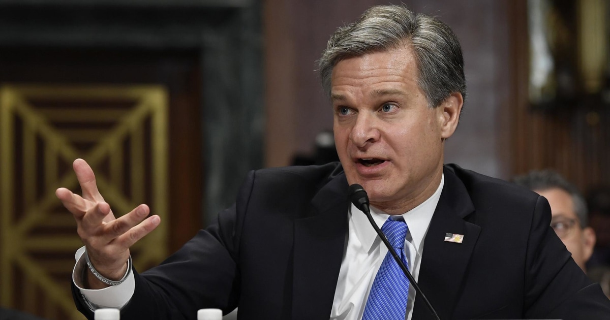 FBI Director Christopher Wray talks domestic terrorism, white supremacy