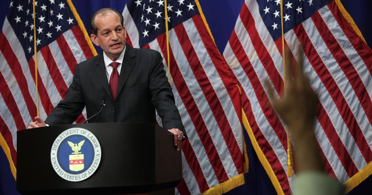 Acosta defends his handling of Epstein case