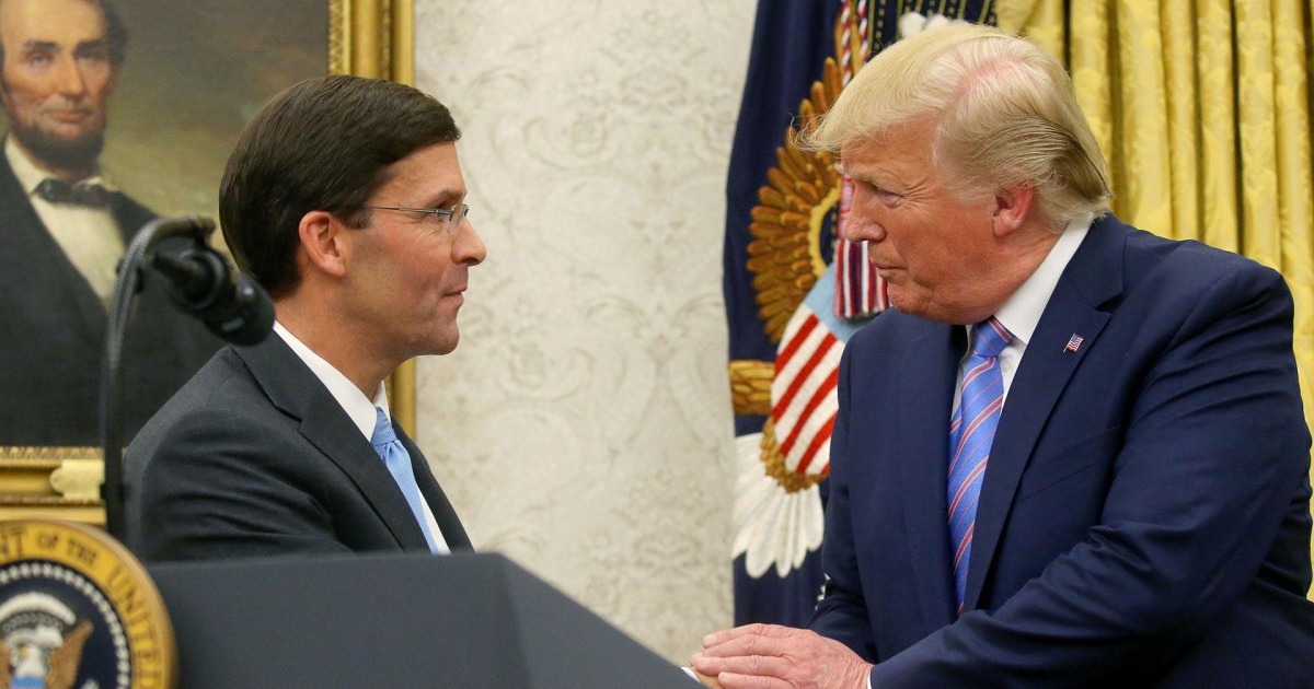 Army veteran Mike Esper sworn in as secretary of defense