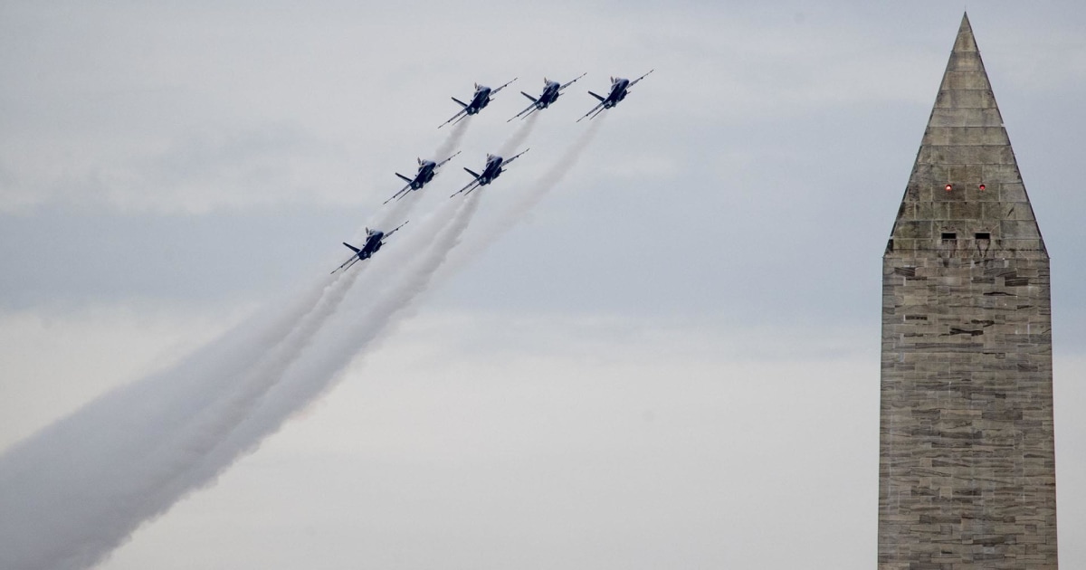 Watch all the military flyovers from Trump's "Salute to America"
