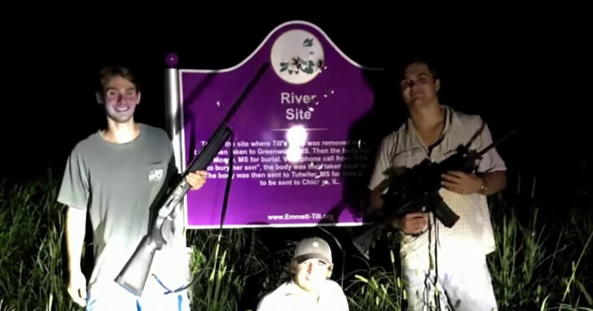 Fraternity suspends Ole Miss students who posed with guns at Emmett Till memorial