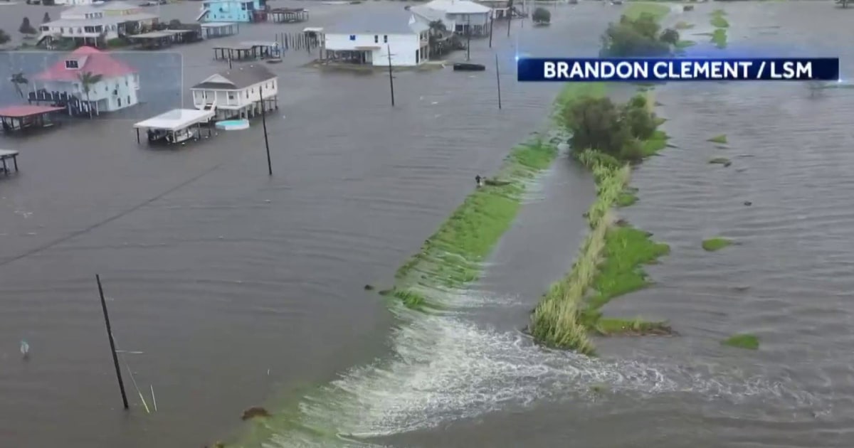 Residents left stranded as Tropical Storm Barry brings heavy rains ...
