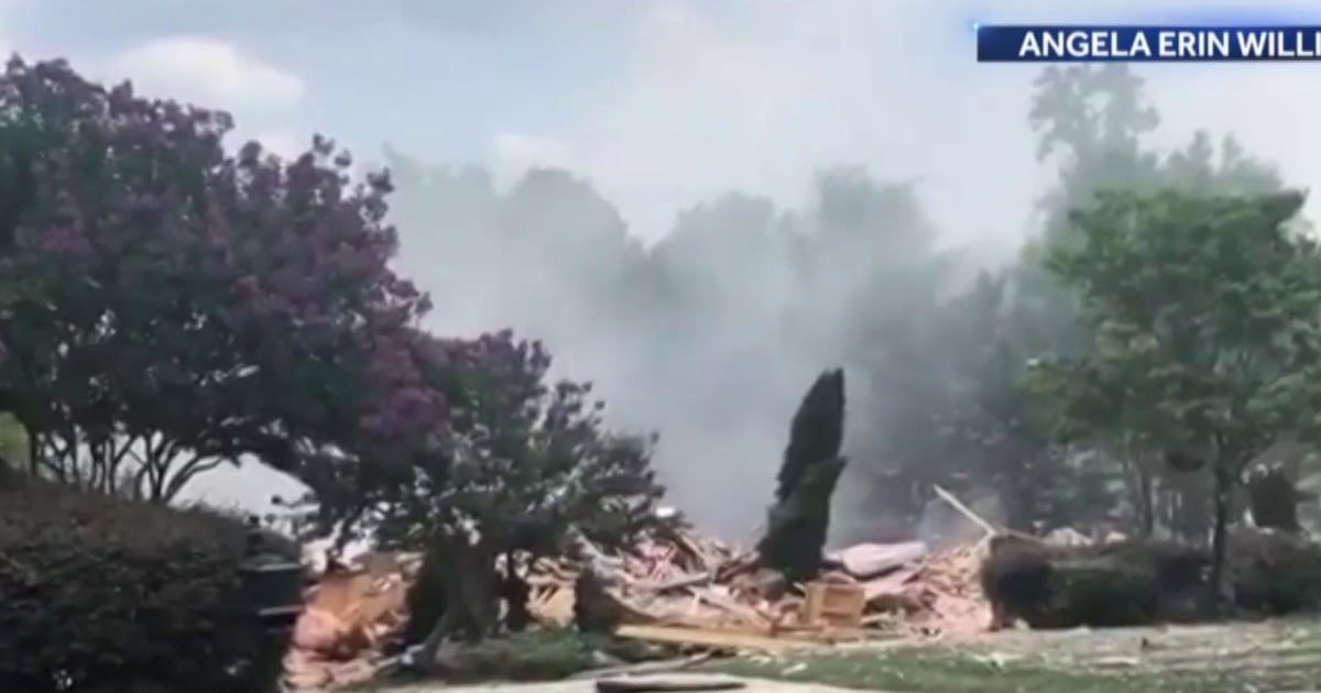 Massive explosion destroys home in North Carolina neighborhood