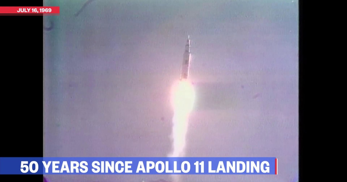 Watch NBC’s coverage of the Apollo 11 landing and moonwalk