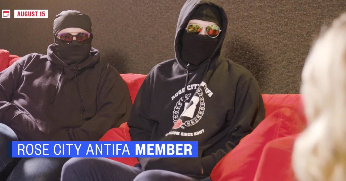 ‘We don’t depend on cops’: Antifa members talk protest tactics