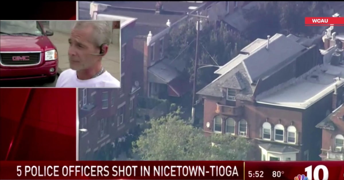 Witness reacts to several officers shot in Philadelphia neighborhood