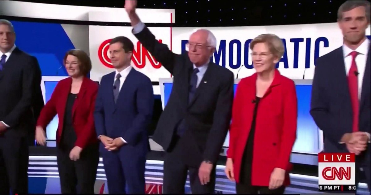 Watch highlights from round 1 of the 2nd Democratic presidential debate