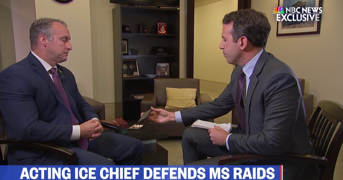 Acting ICE chief defends Mississippi raids: ‘We have to enforce the law’