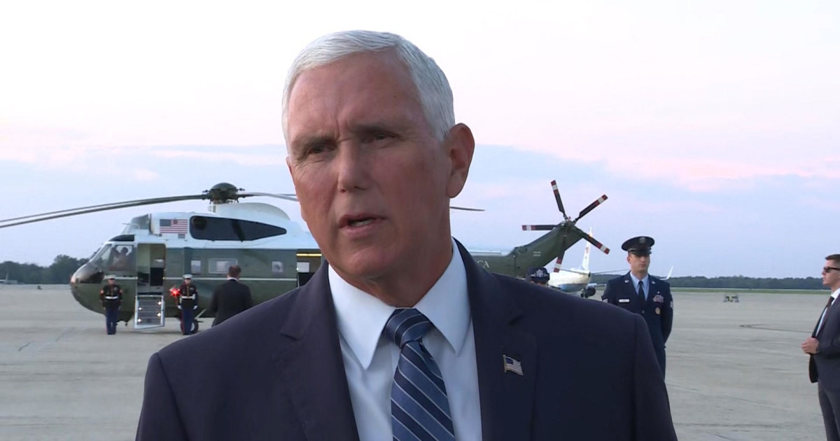 Vice President Pence reacts to deadly Odessa, Texas, shooting