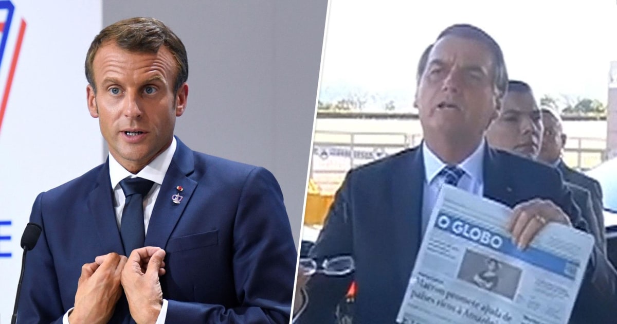 Macron claps back at Bolsonaro for Facebook joke about wife