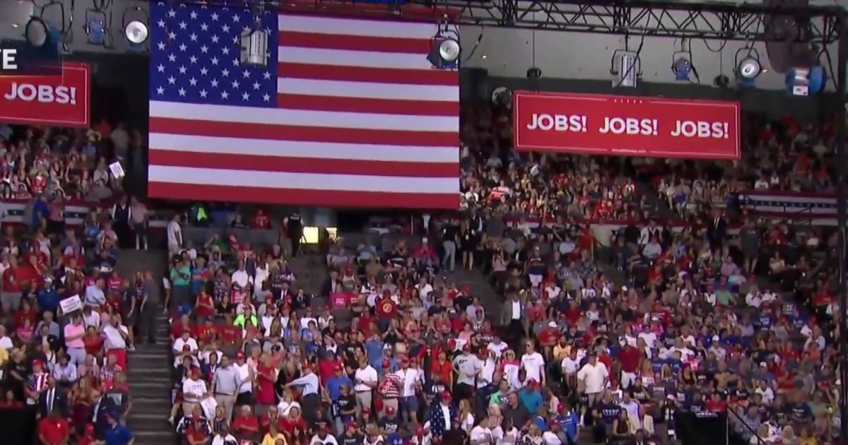 Trump holding rally in Cincinnati after heated Democratic debate