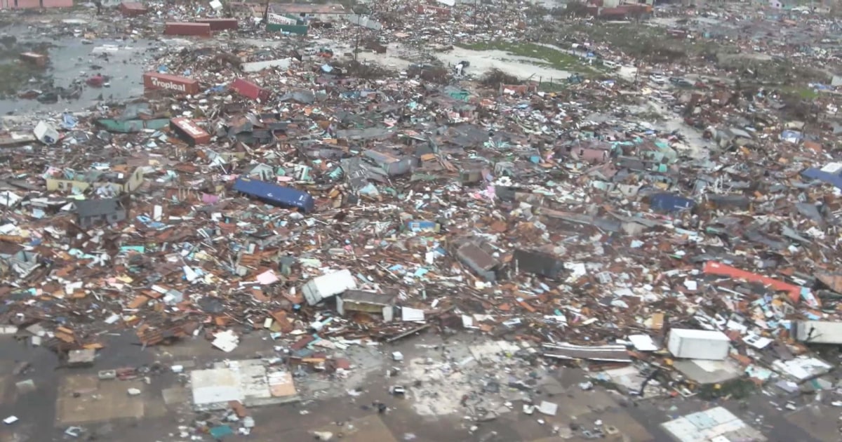 Helicopter video shows total destruction of Abaco in Bahamas after ...