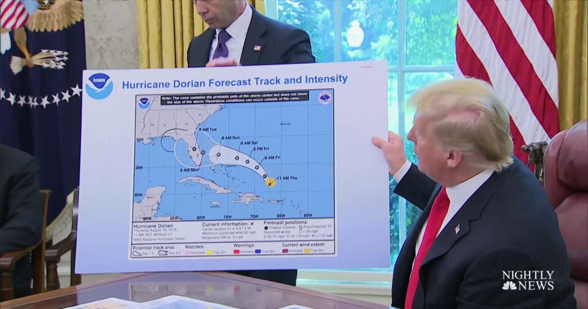 President Trump tries to move past Dorian forecast controversy