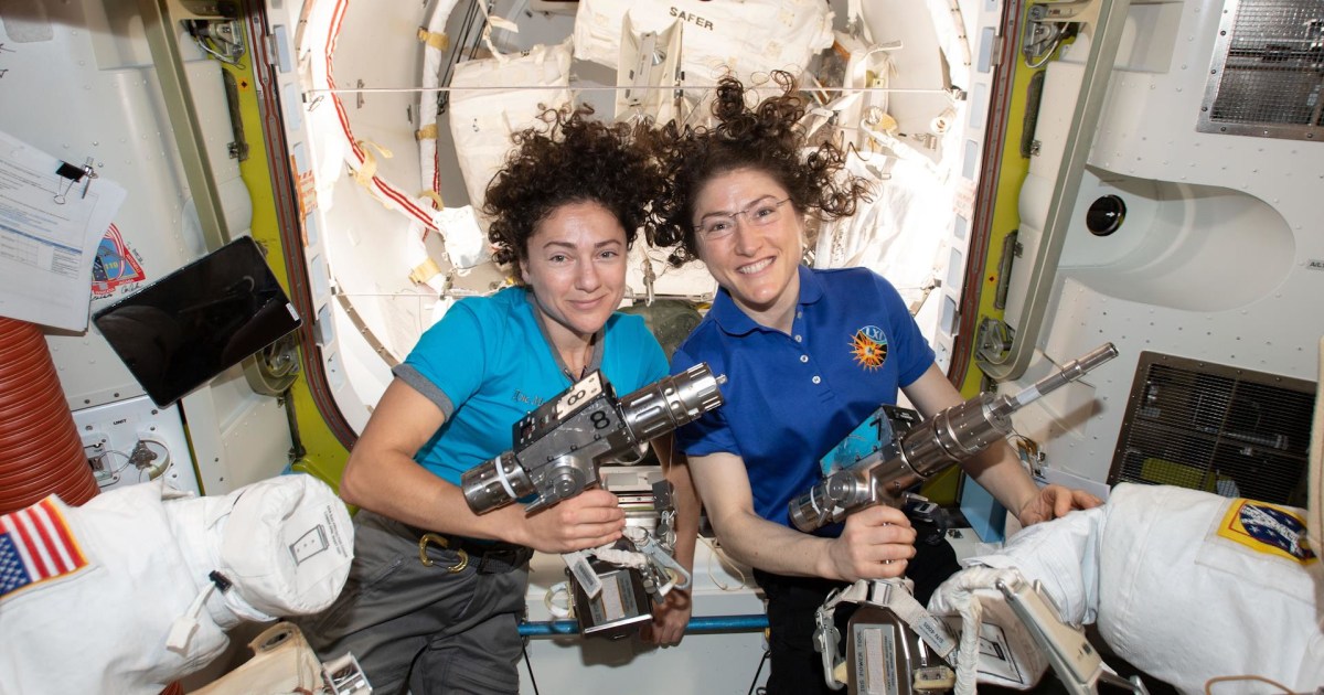 Watch NASA astronauts make history in first all-female spacewalk