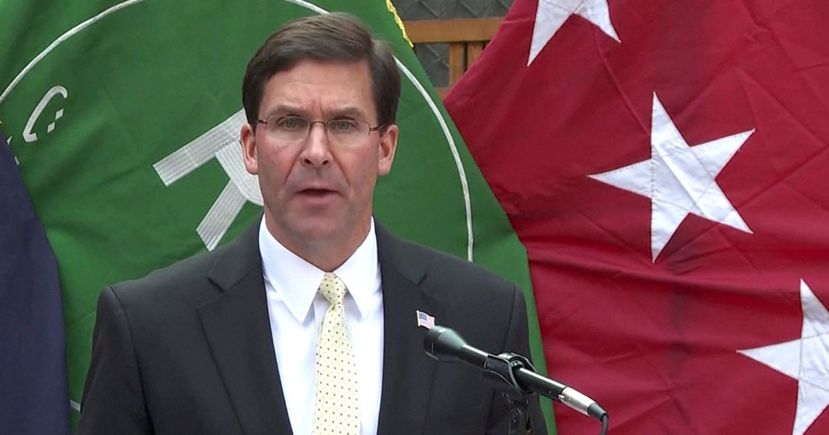 Defense Secretary Esper says U.S. troops will continue to guard Syrian ...