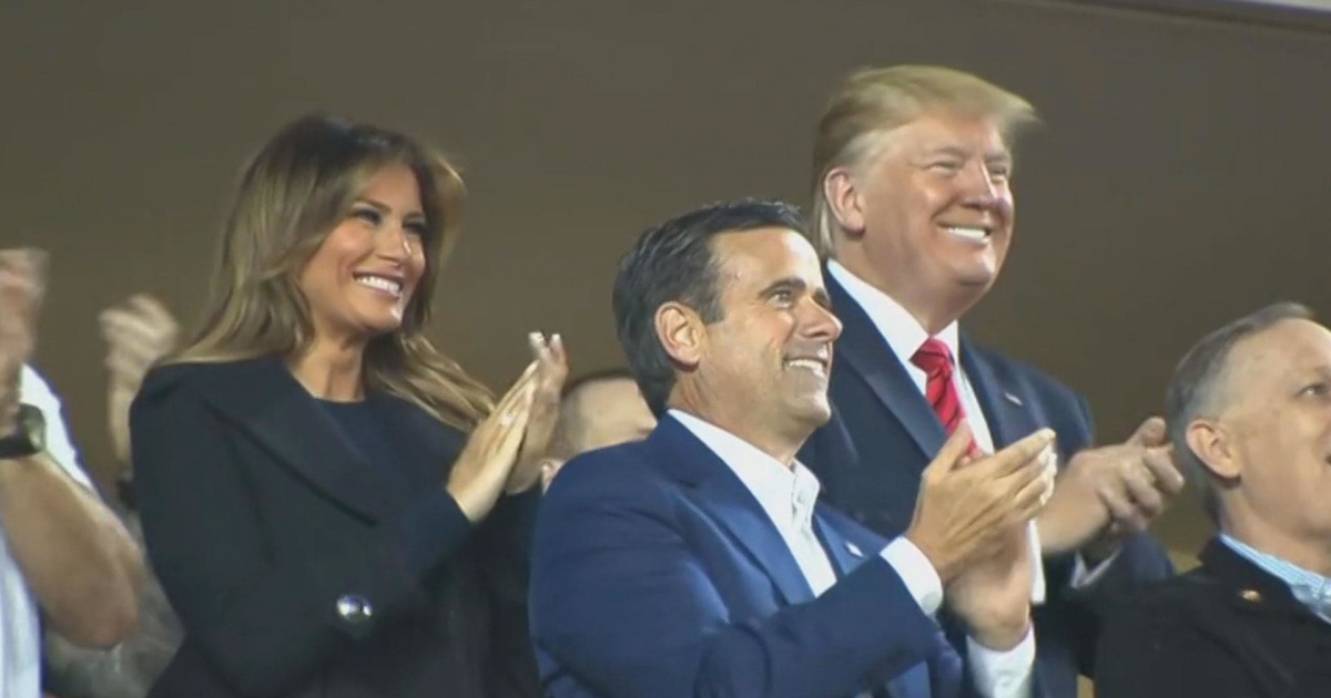 Trump greeted with loud boos after being introduced at World Series