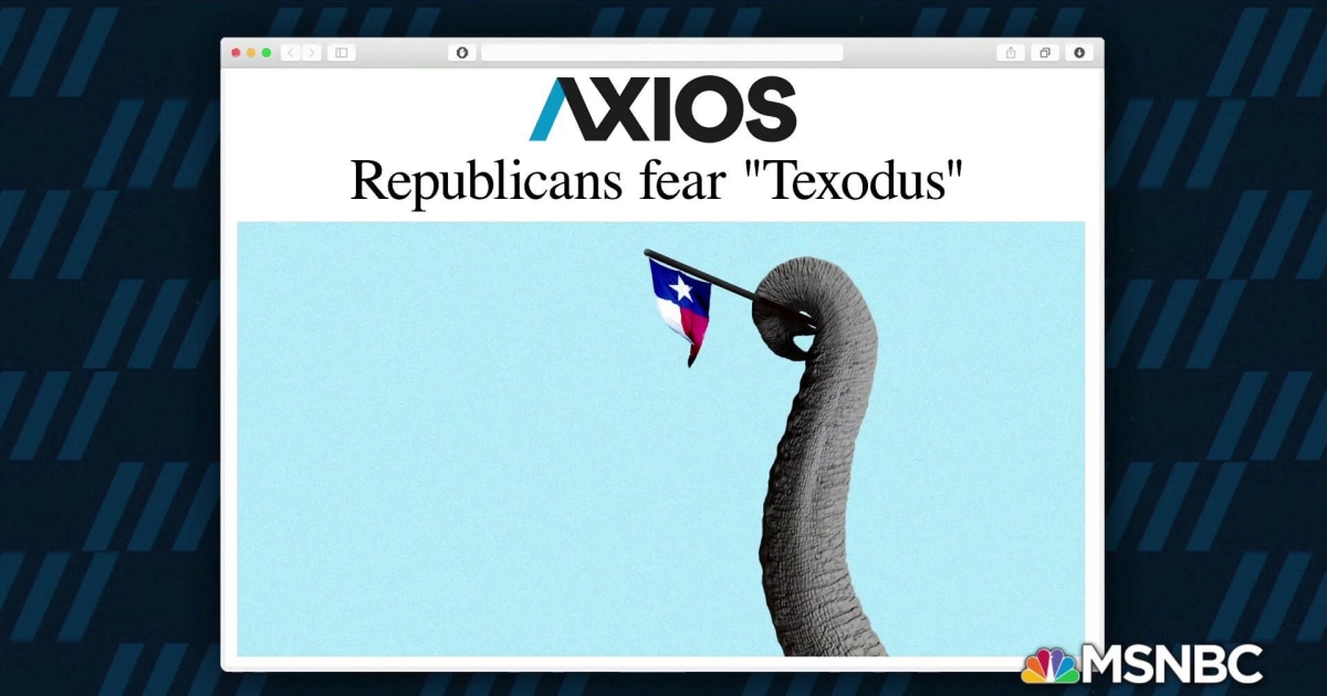 1 Big Thing: Republicans fear 'Texodus'