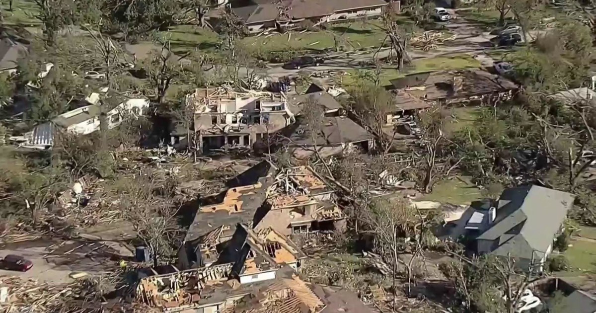 Tornado rips through Dallas, leaving almost 20-mile trail of destruction
