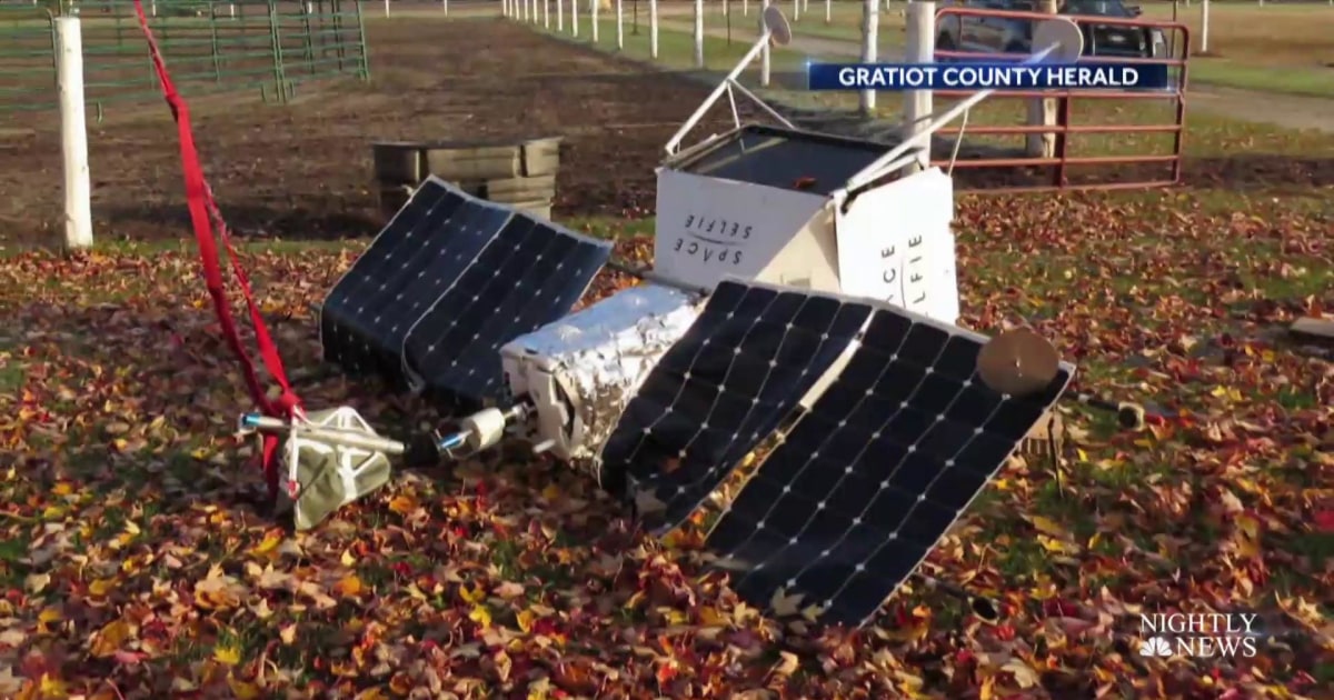 Samsung satellite crash lands on rural Michigan farm