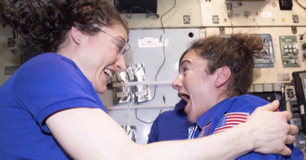 Two astronauts make history as NASA’s first all-female spacewalk