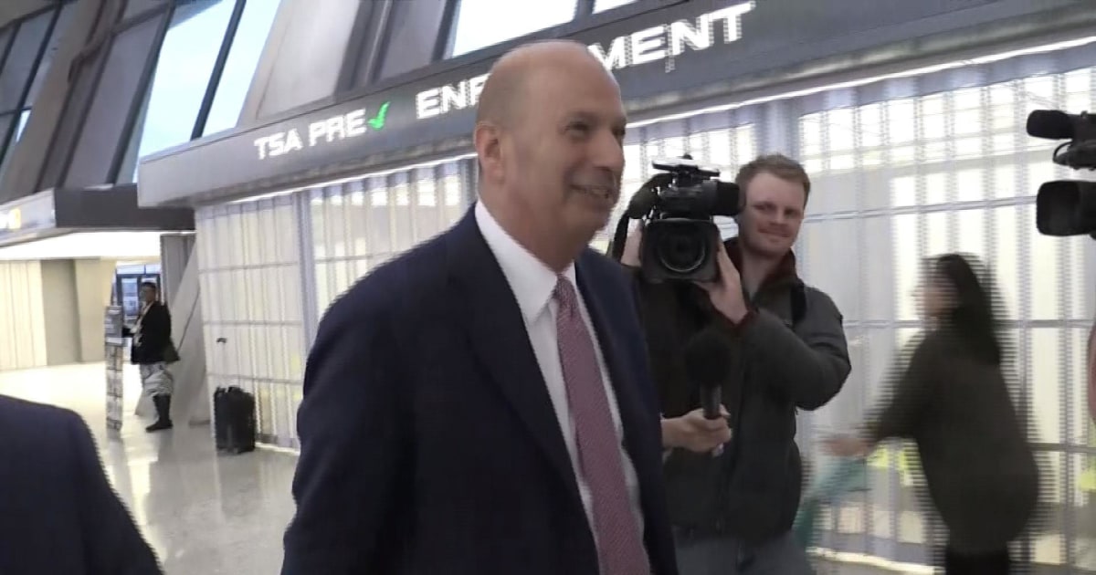Ambassador Sondland arrives at airport after his testimony in ...