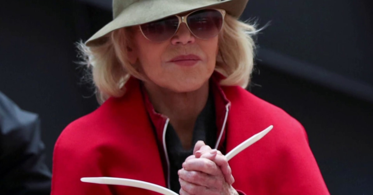 Jane Fonda spends night in jail after climate change protest arrest