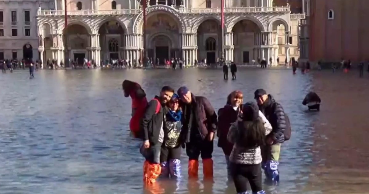 Venice under six feet of water after historic flooding