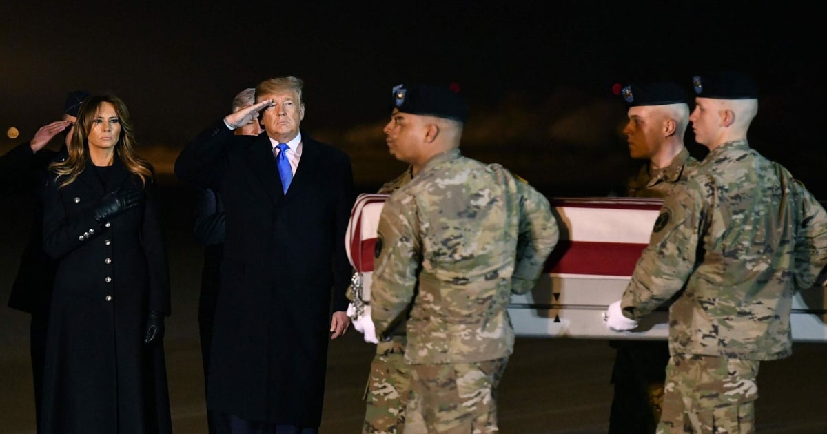 Trump and first lady Melania honor fallen Army soldiers during ...