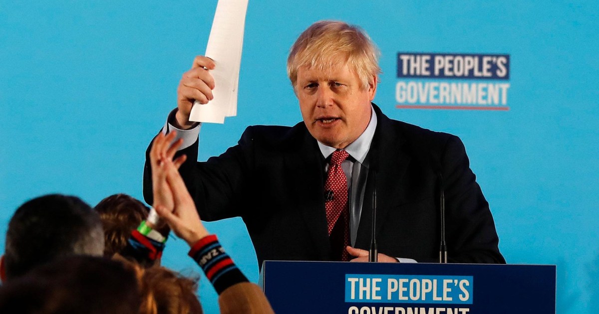 Boris Johnson vows to get Brexit done after Conservative election win