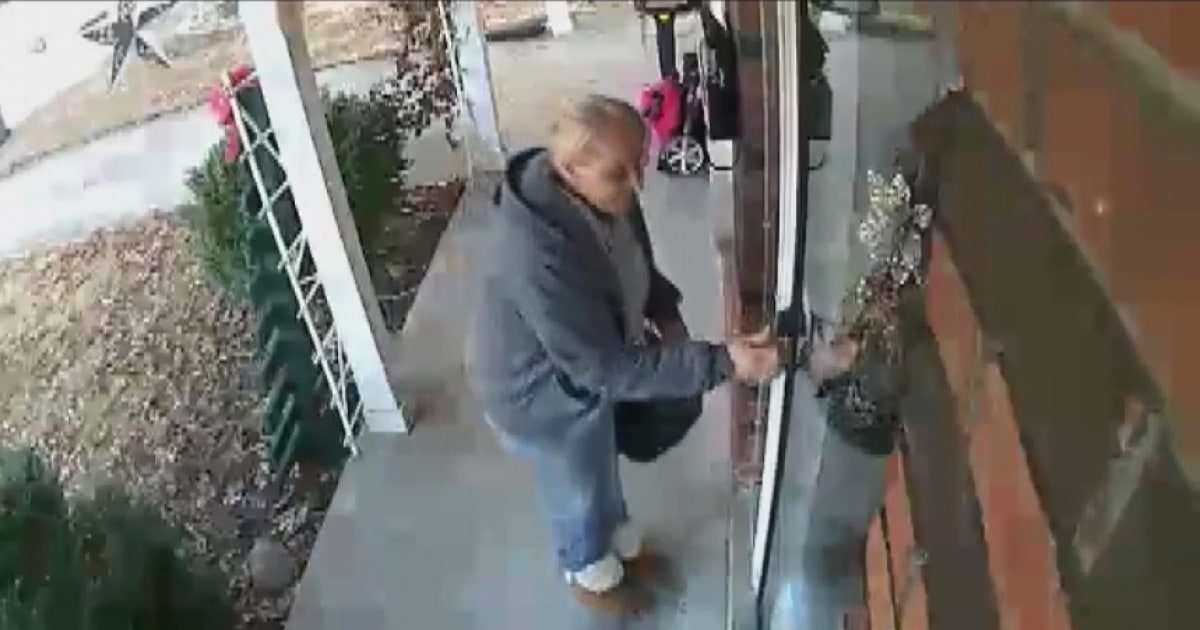 Security video shows porch thief stealing package of dirty diapers