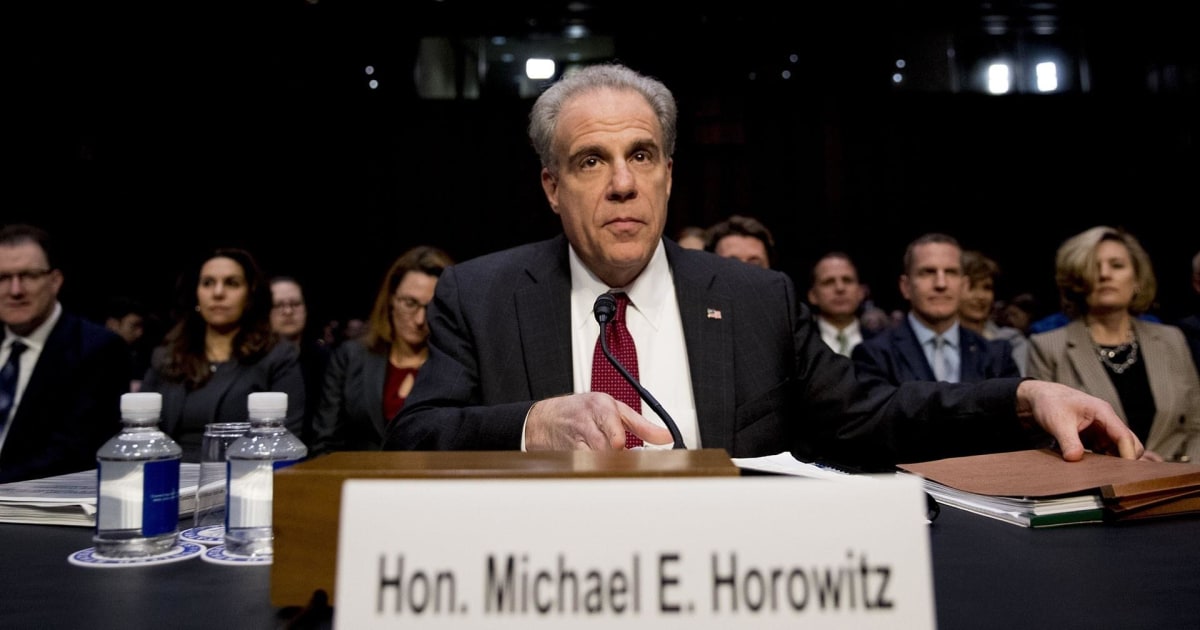 Horowitz says FBI failed to meet standards for FISA applications