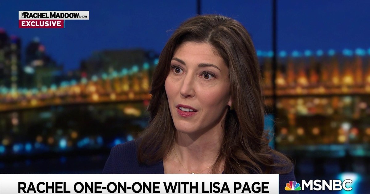 Lisa Page explains how she understood the 'insurance policy' text